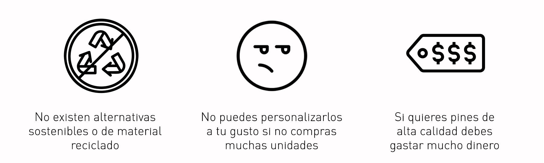 Pins Personalizados Hechos 100% con Plástico Reciclado - Qactus